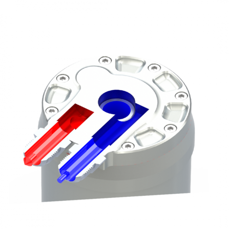 Oil filter lid (cap) with oil cooler fittings and 2 sensor ports BMW ...