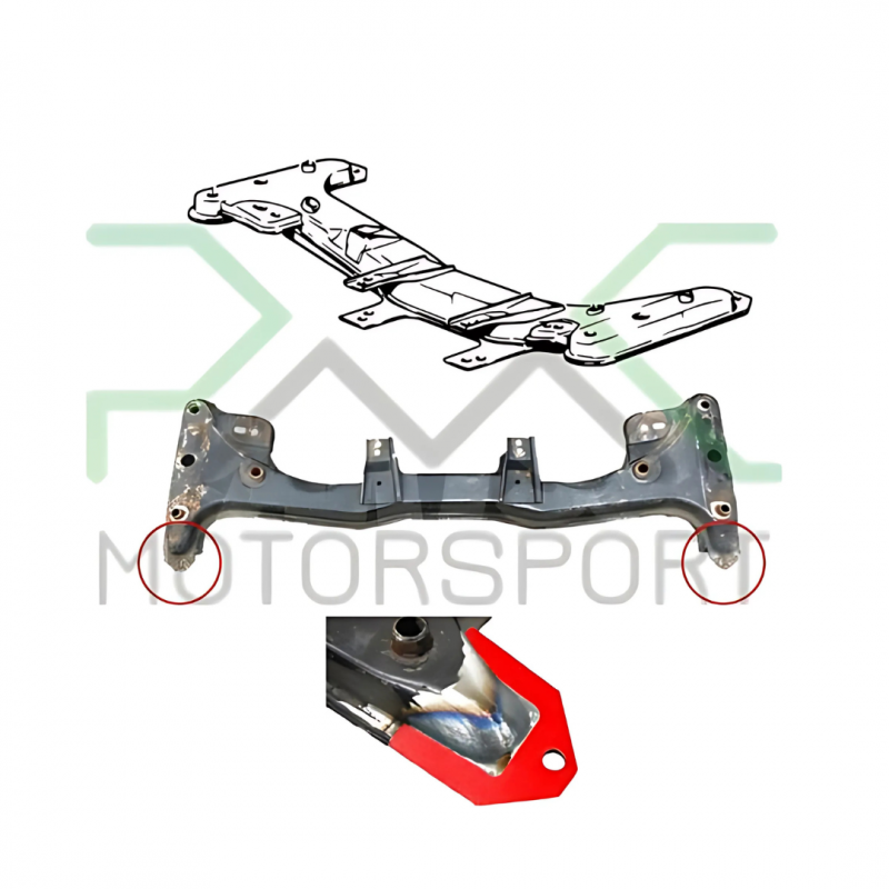 REAR CHASSIS / SUBFRAME REINFORCEMENT KIT BMW E30 STEEL