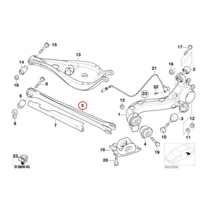 Adjustable camber arms BMW E36 E46 Z4 - polyurethane 80ShA (Black)
