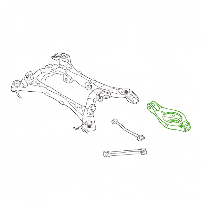 Adjustable rear bucket steel delete toe arm Nissan 350Z Z33 - Uniball ...